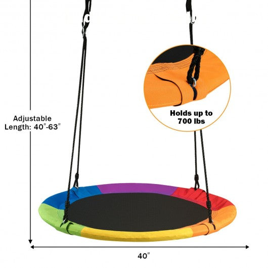 40" Flying Saucer Tree Swing Outdoor Play for Kids – WHANTZ